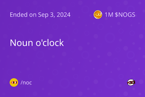 Noun o'clock on Rounds.wtf