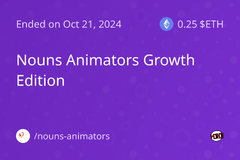 Nouns Animators Growth Edition on Rounds.wtf