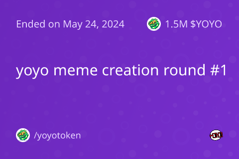 yoyo meme creation round #1 on Rounds.wtf
