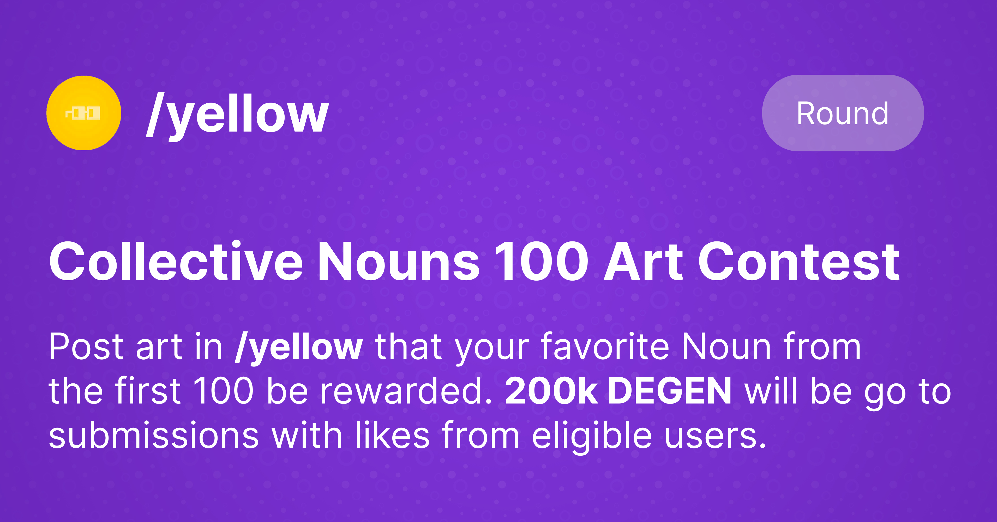 Collective Nouns “100” Art Contest on Rounds.wtf