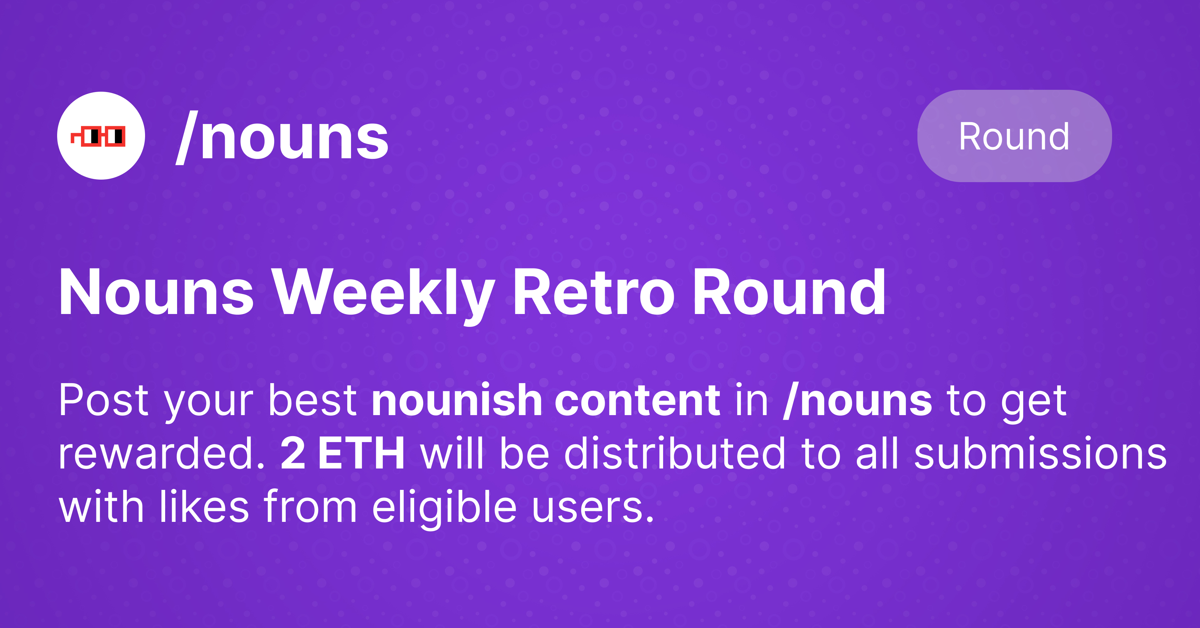 Nouns Weekly Retro Round #7 on Rounds.wtf